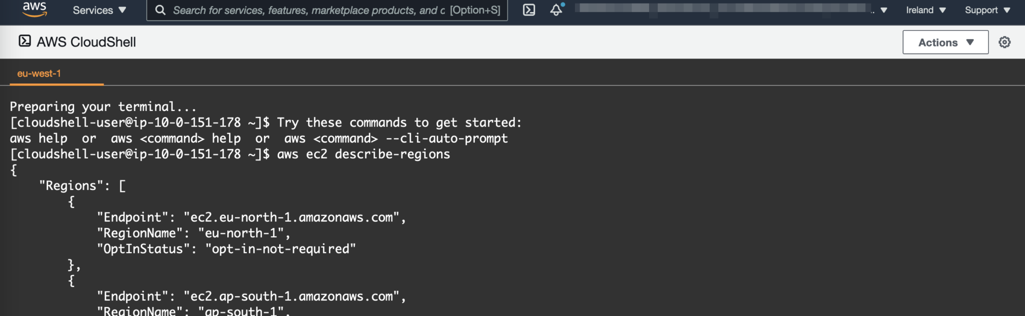 Retrieving Aws Security Credentials From The Aws Console